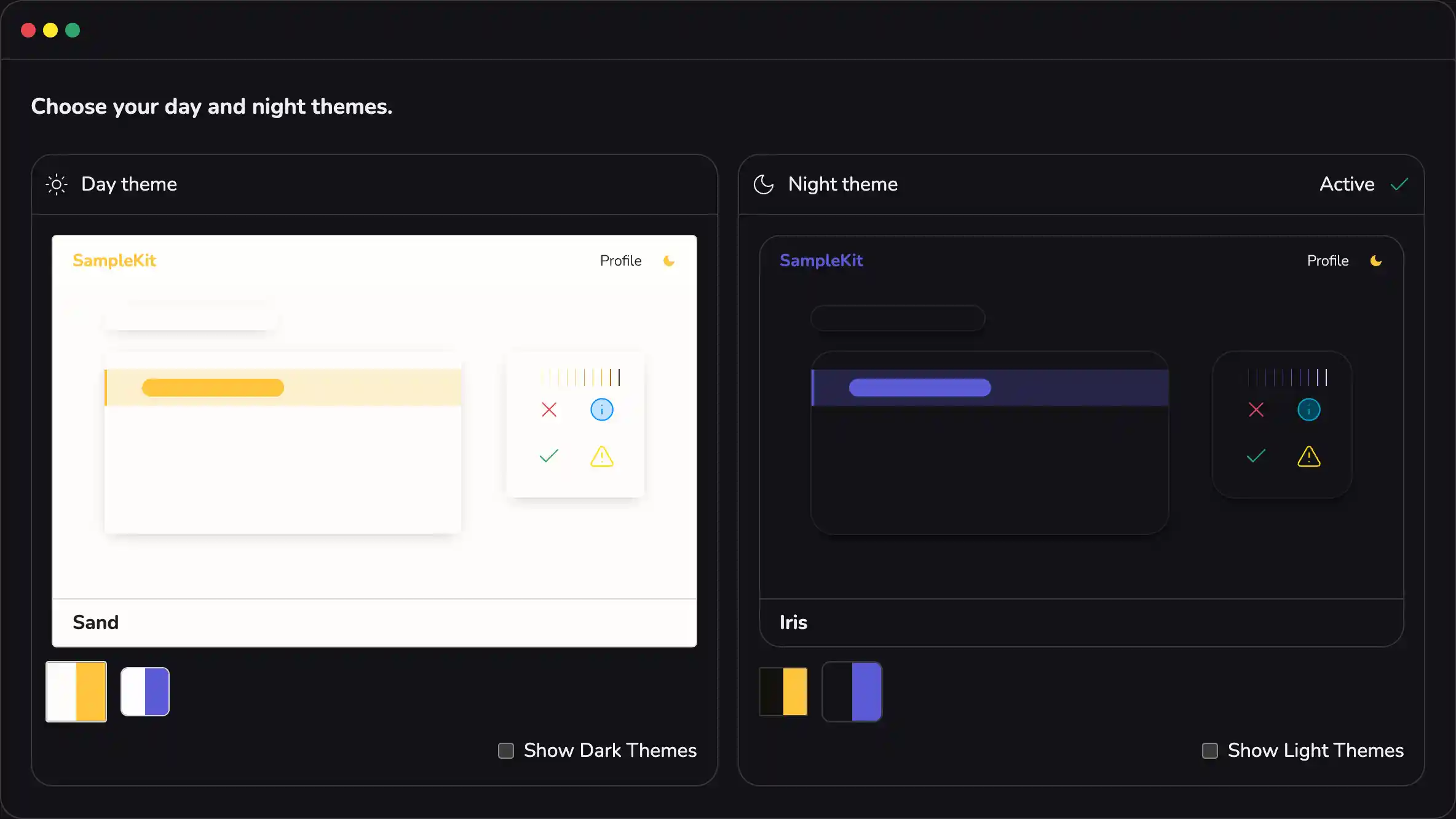 Theme Controller | SampleKit