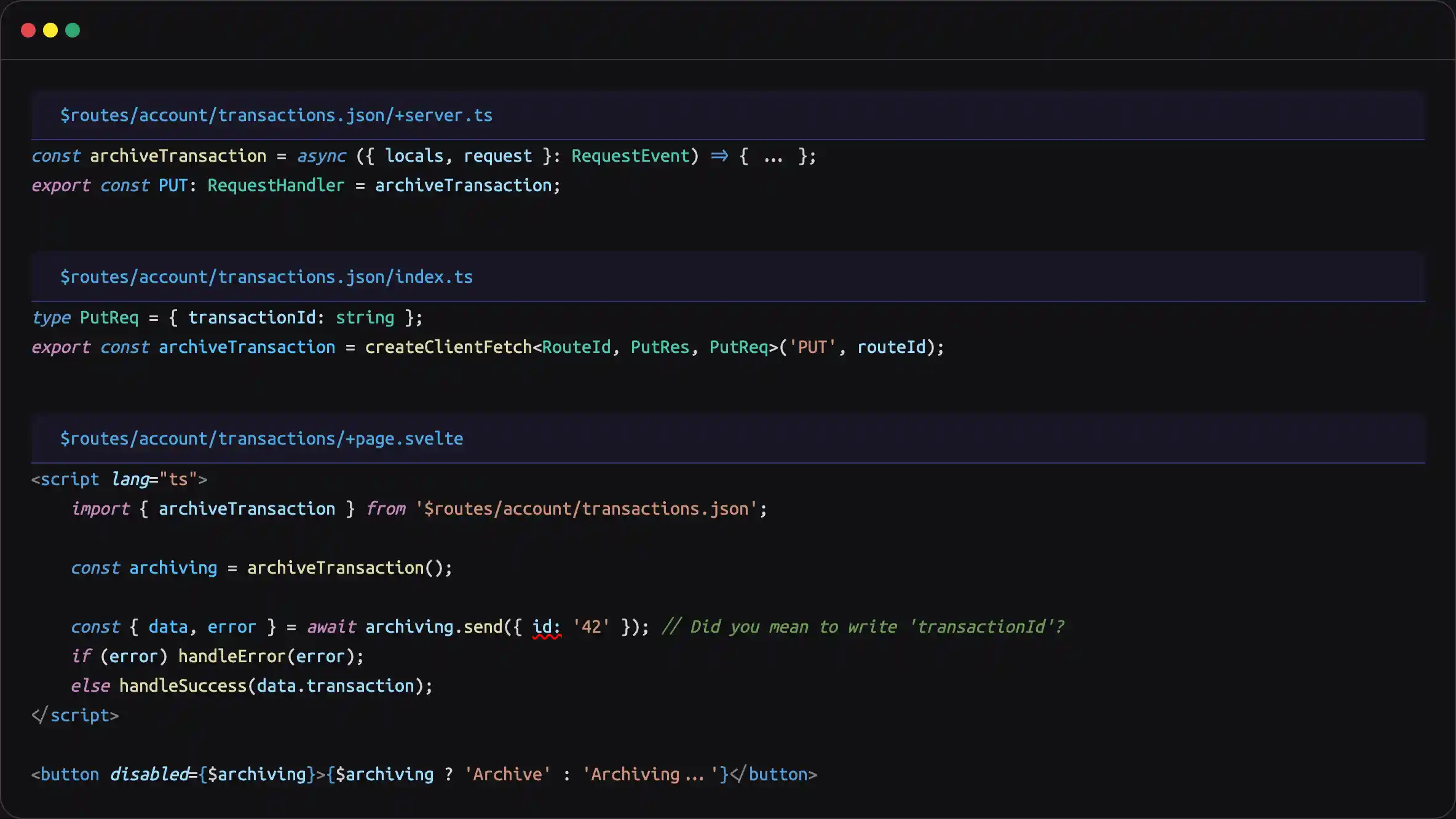 TypeSafe Fetch Handler | SampleKit